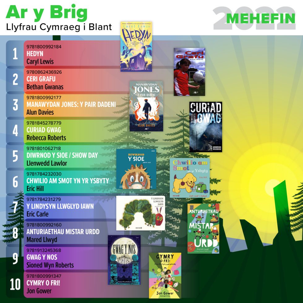 Gwerthwyr Gorau | Cyngor Llyfrau Cymru